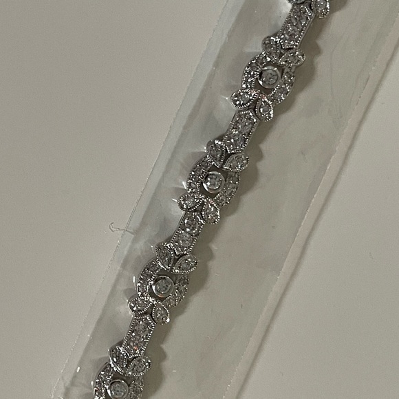 Ross-Simons | Jewelry | Nwb Ross Simons Cubic Zirconia Flower Design ...